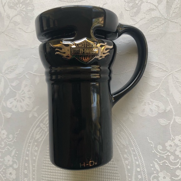 Harley-Davidson | Kitchen | Harleydavidson Hd Black Tall Ceramic Tumblr ...